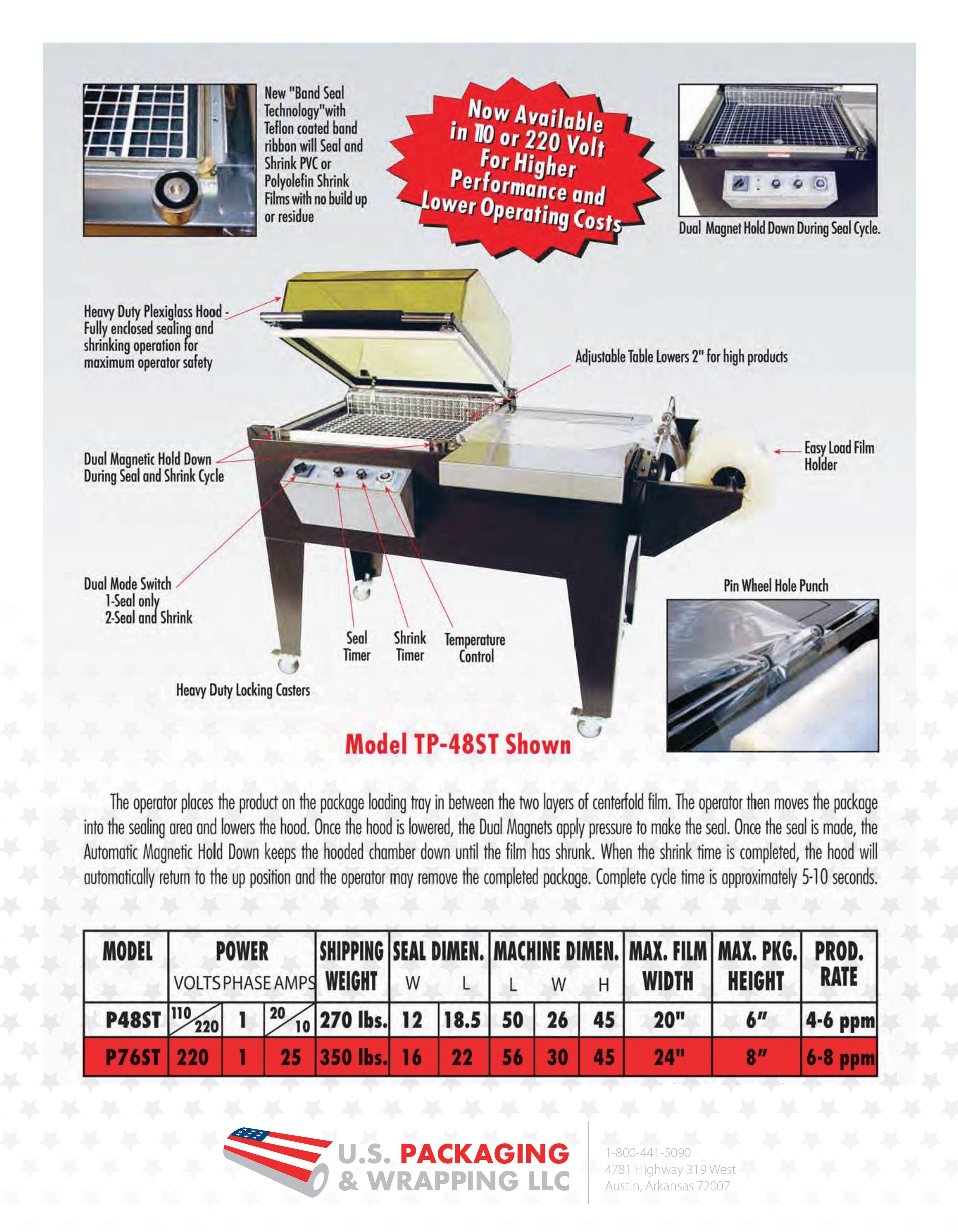 Shrink Chambers | Fast, Efficient Product Sealing Machines - U.S. P&W
