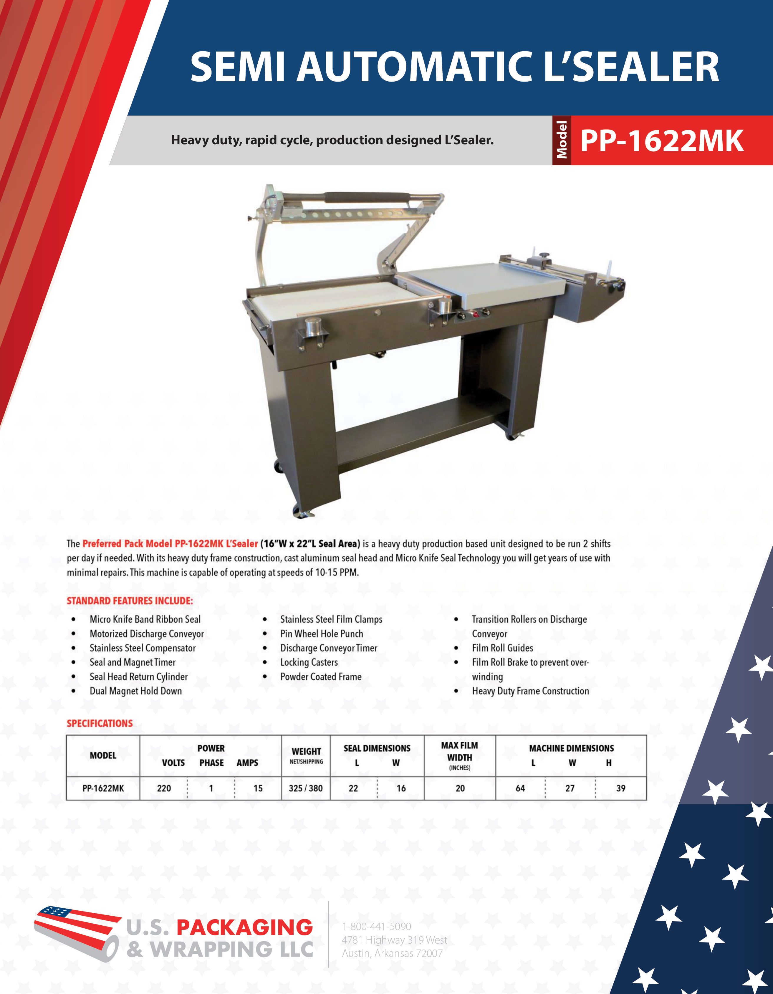 L Bar Sealers | Precision Sealing for Any Application - U.S. P&W
